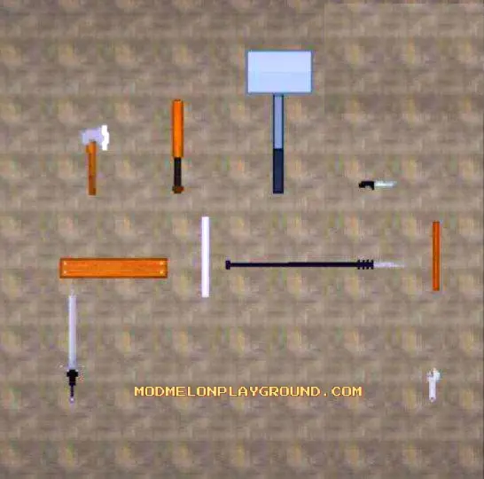 Melee Weapons PPG for Melon Playground Mods