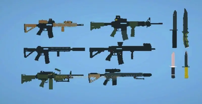 Weapon Pack for Melon Playground Mods